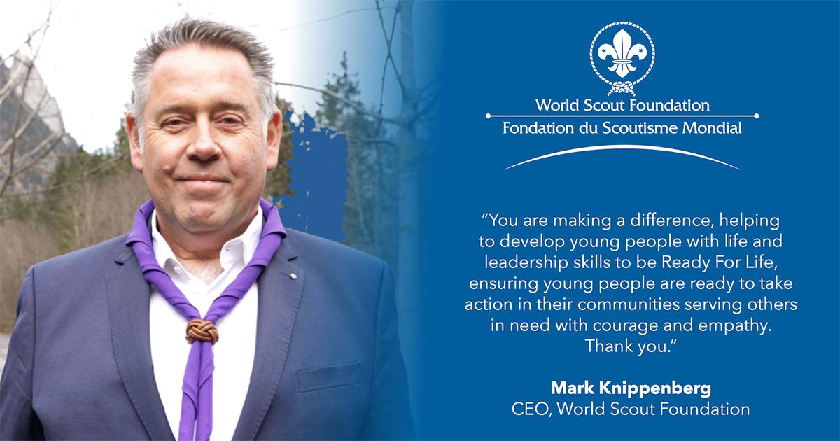 2024 Season's greeting from CEO Mark Knippenberg | World Scout Foundation